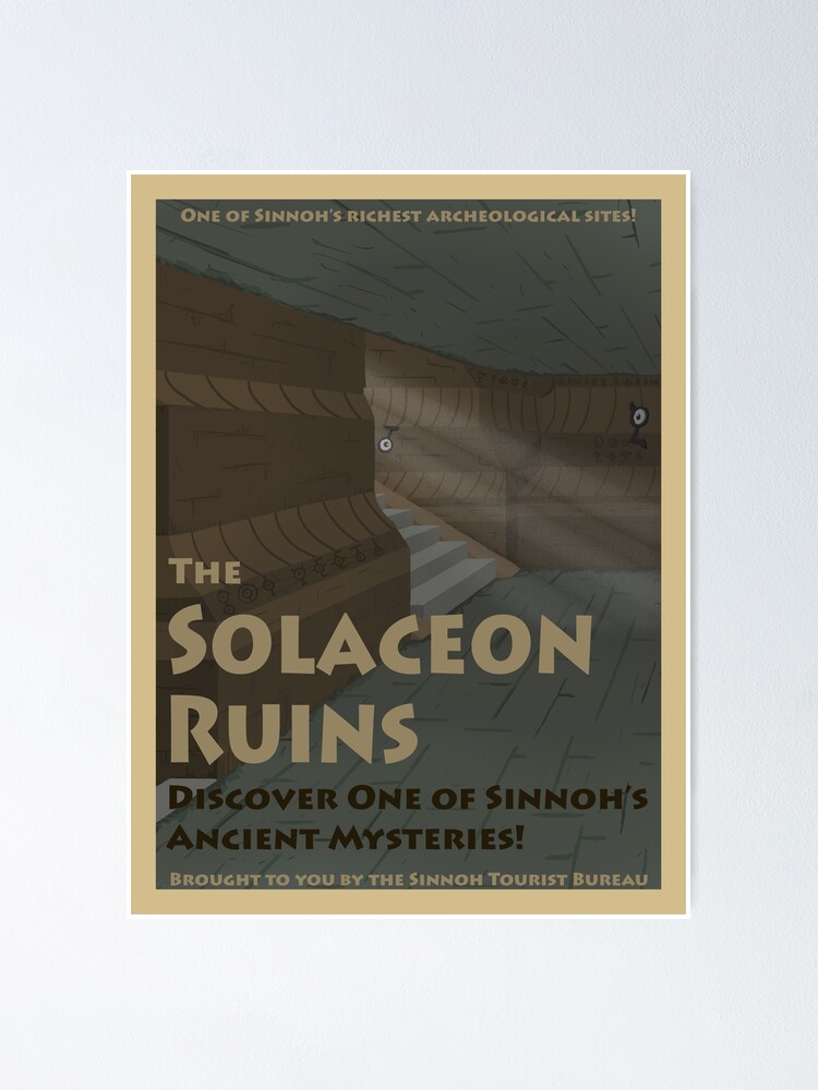 "Solaceon Ruins Poster" Poster for Sale by Swainathan | Redbubble
