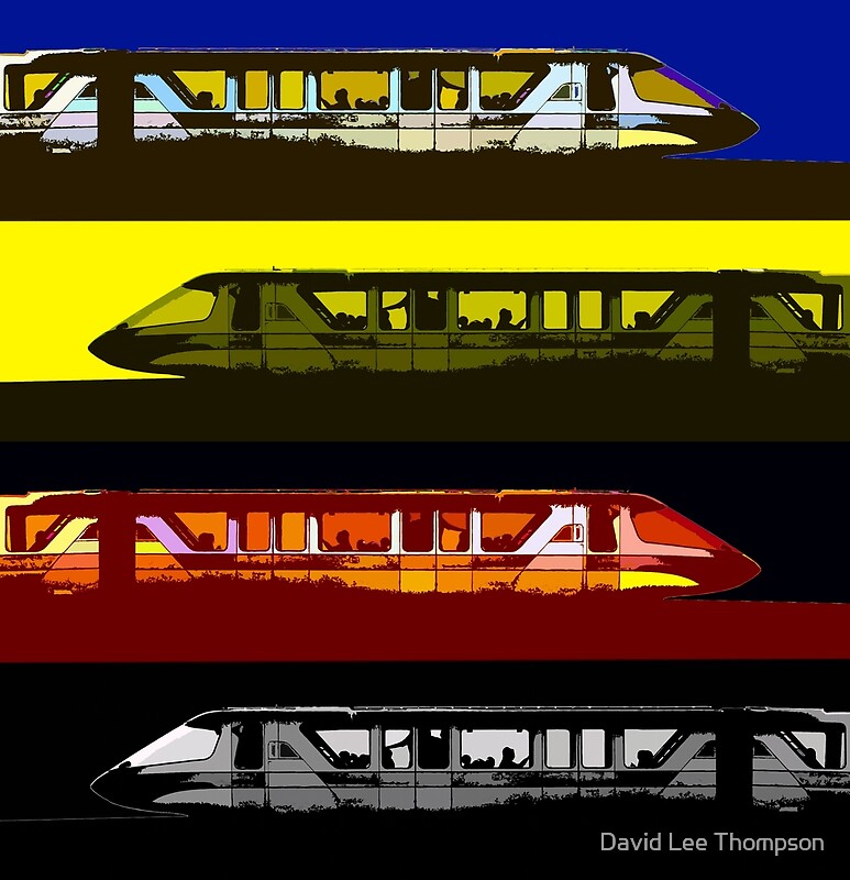 "Monorail poster" by David Lee Thompson | Redbubble