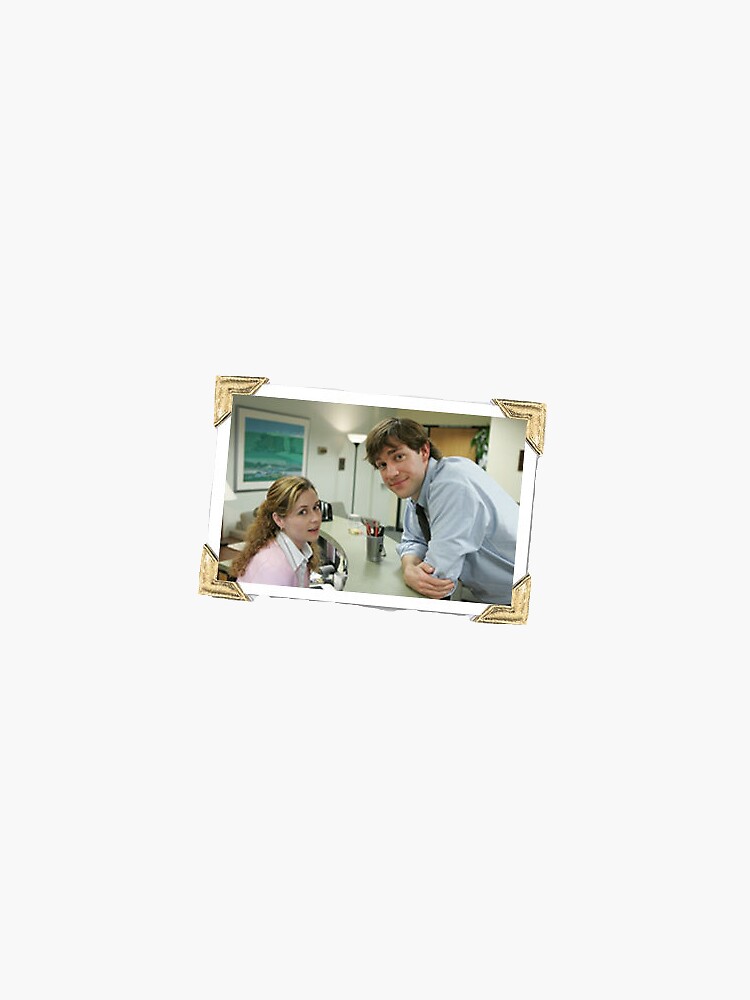 "Season 2 Pam and Jim at reception sticker" Sticker for Sale by ...