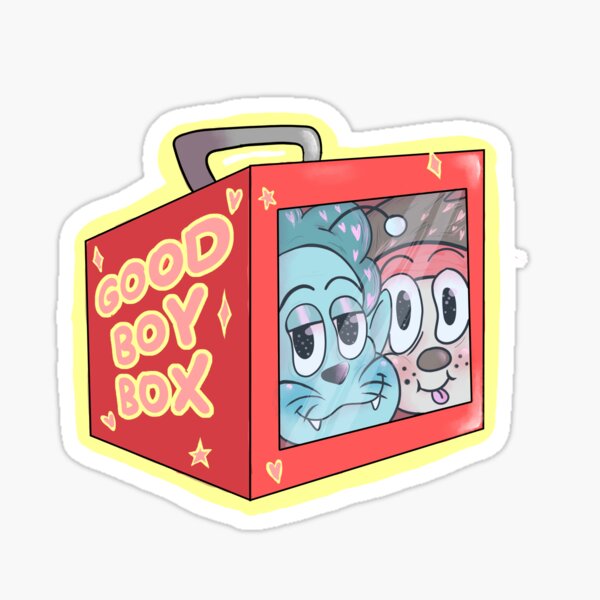 "Good Boy Box" Sticker for Sale by gross-girl99 | Redbubble
