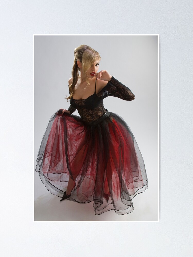 Beautiful Girl In Diaphanous Dress Poster By Fotorobs Redbubble
