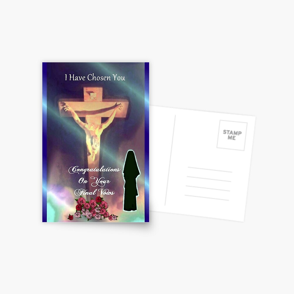 "Nun Final Vows Greeting Card religious profession" Greeting Card for ...