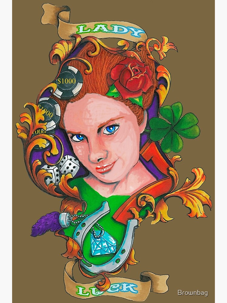 "Lady Luck" Art Print for Sale by Brownbag | Redbubble