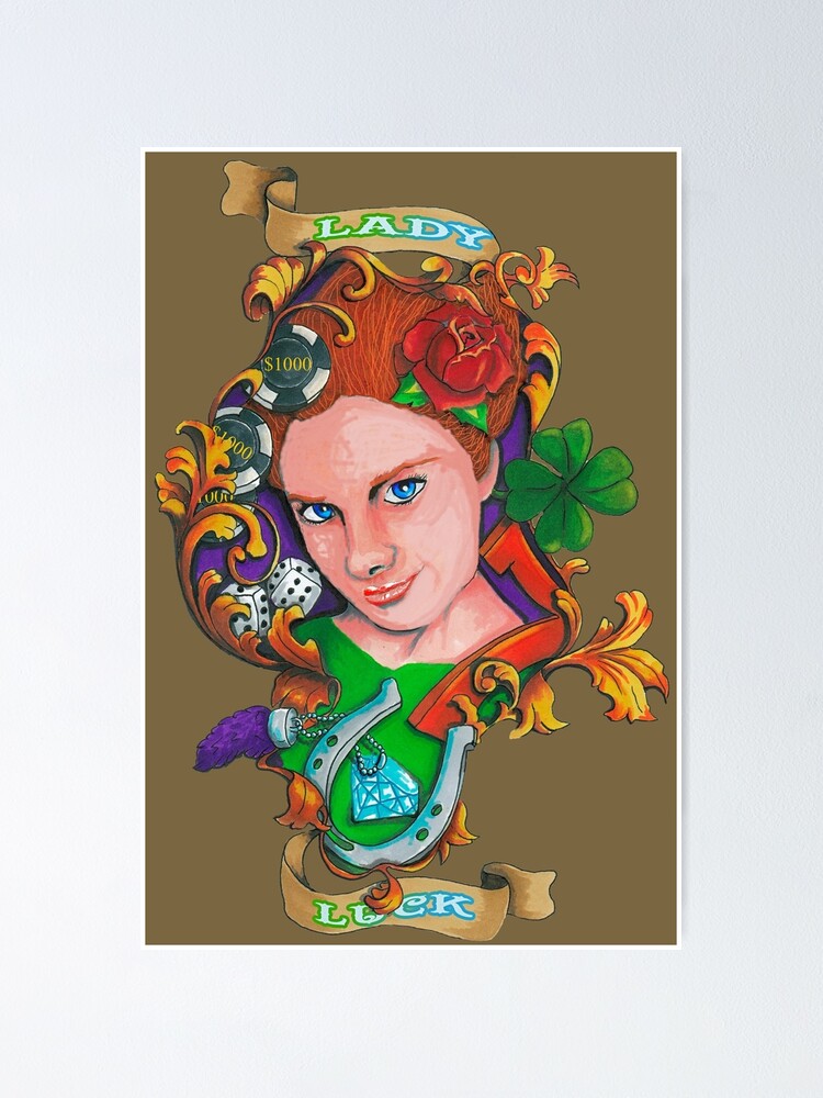 "Lady Luck" Poster by Brownbag | Redbubble
