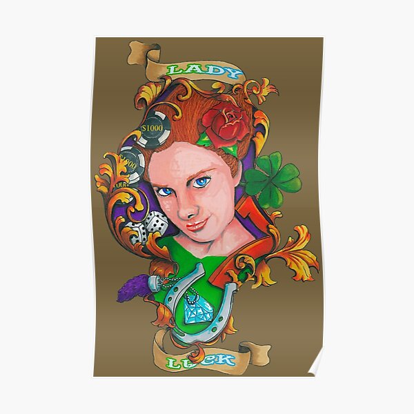 "Lady Luck" Poster by Brownbag | Redbubble