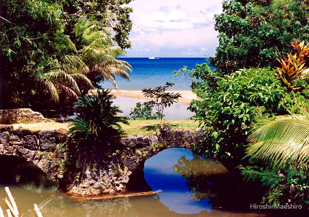 "Old Spanish Bridge in the South of Guam " by Hiroshi Maeshiro | Redbubble
