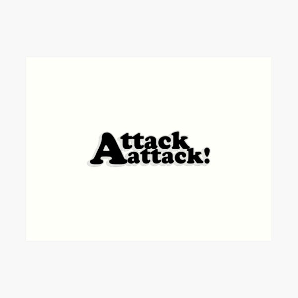 "Attack Attack! Logo" Art Print by kosterman17 | Redbubble