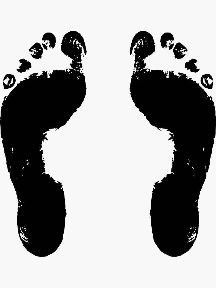 "Two Bare Feet" Sticker for Sale by Flamin' Galah | Redbubble