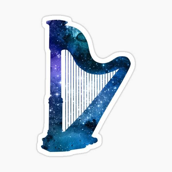 "Harp " Sticker for Sale by GwendolynFrost | Redbubble