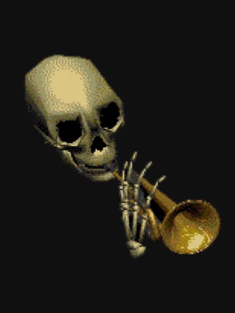 "Doot trumpet skeleton Tee / T-shirt" T-shirt for Sale by ...