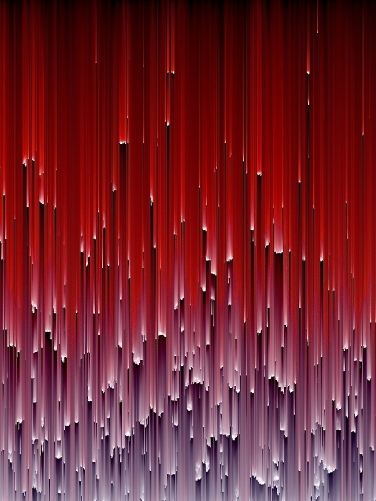 "Red Blast Glitch Strokes - Glitch Art Print" A-Line Dress for Sale by ...