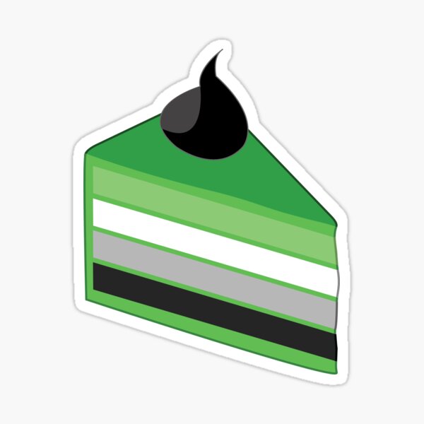 "Aro Cake - Aromantic Pride" Sticker for Sale by Yablokova | Redbubble