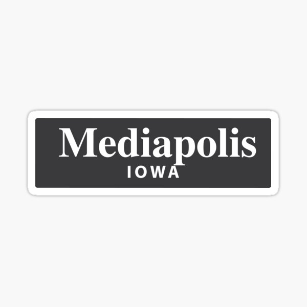 "Mediapolis, Iowa" Sticker for Sale by EveryCityxD2 | Redbubble