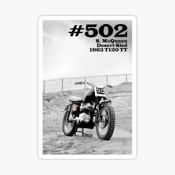 "No 502 Steves Desert Sled" Sticker by rogue-design | Redbubble