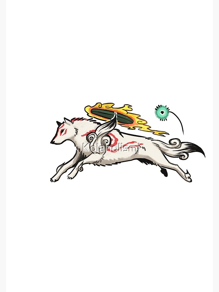 "Okami - Amaterasu running" Spiral Notebook for Sale by Kolaholismi ...
