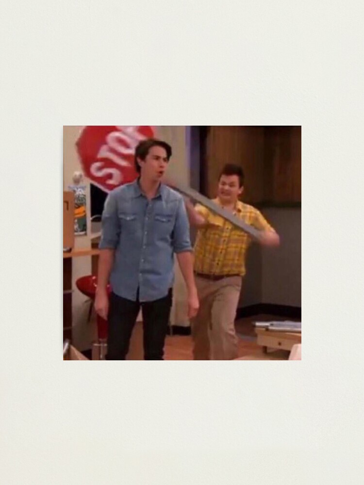 "Stop sign meme" Photographic Print by GloomDays | Redbubble