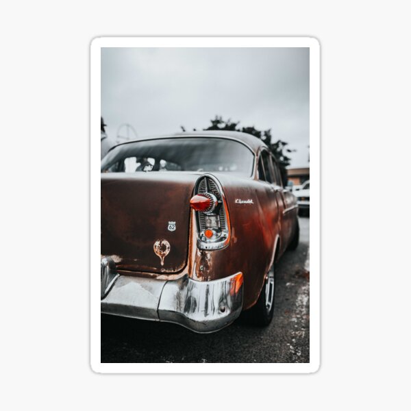 "Classic Chevy" Sticker by PictureEyes | Redbubble