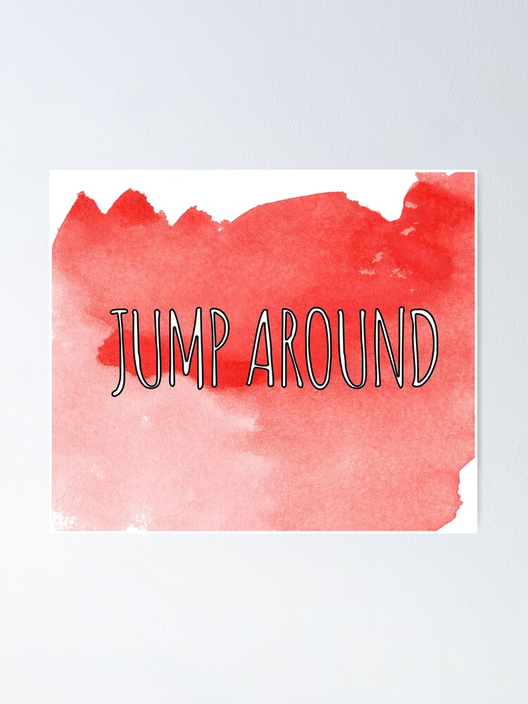 "University of Wisconsin Jump Around" Poster for Sale by RobertRolison ...