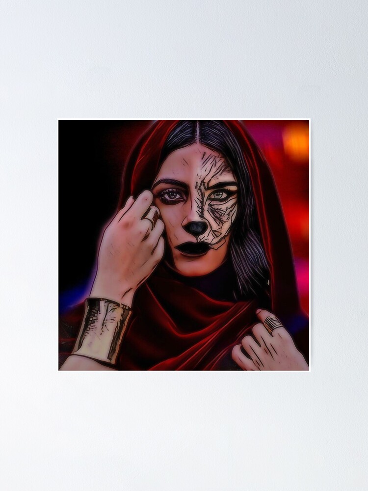 "Little Red Riding Hood Emeraude " Poster by DeviantMalec | Redbubble