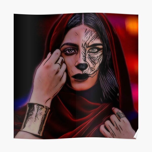 "Little Red Riding Hood Emeraude " Poster by DeviantMalec | Redbubble