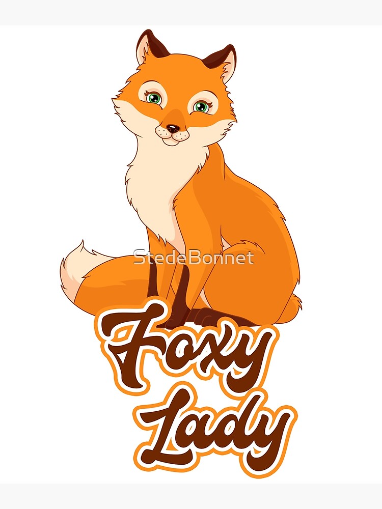 "Foxy Lady - Fuchs Design" Fotodruck von StedeBonnet | Redbubble