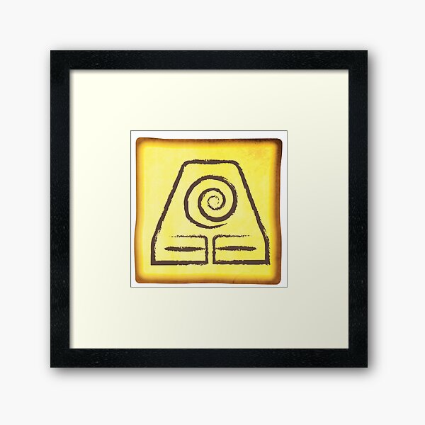 "Avatar: The Last Airbender Earth Nation Symbol" Framed Art Print by ...