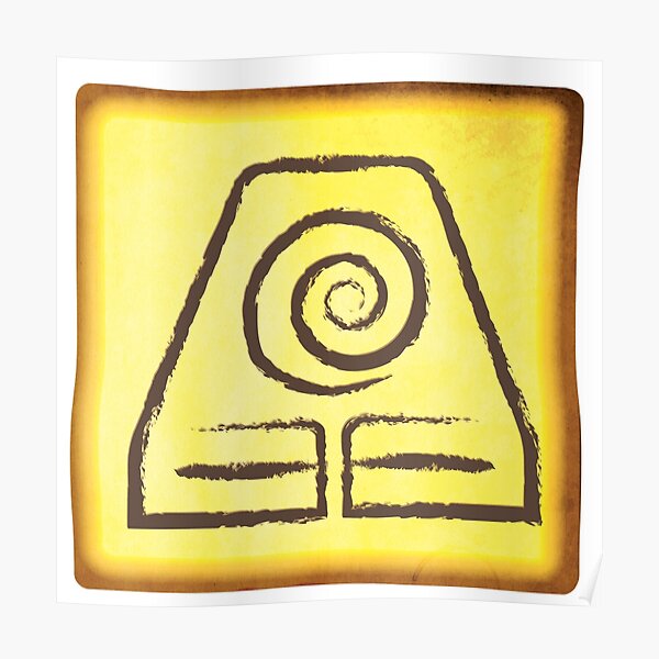 "Avatar: The Last Airbender Earth Nation Symbol" Poster for Sale by ...