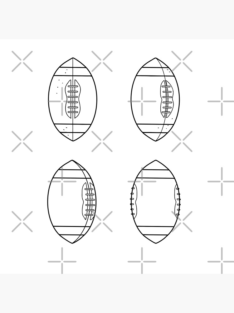 "American Football Ball Spinning Sequence Drawing" Poster by patrimonio ...