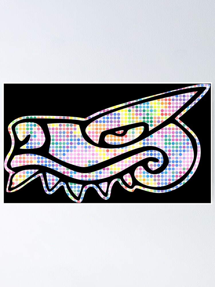 " Aztec god Cipactli - alligator" Poster by DerNerd | Redbubble