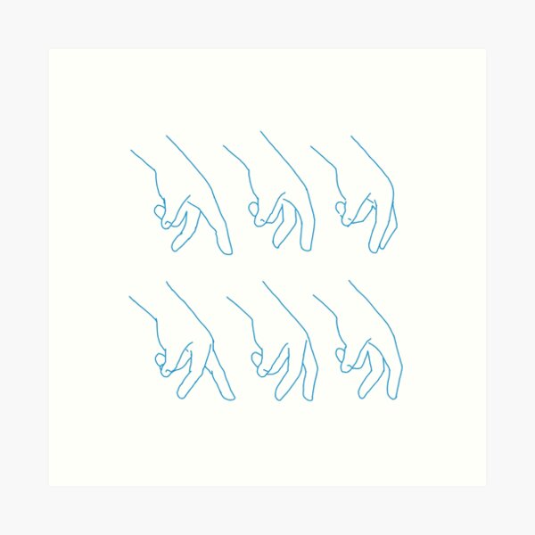 "Hand Walk Cycle Sequence Drawing" Art Print by patrimonio | Redbubble