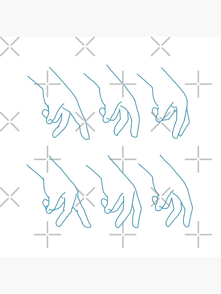 "Hand Walk Cycle Sequence Drawing" Art Print by patrimonio | Redbubble