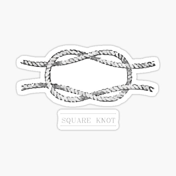 "Square Knot" Sticker for Sale by mjammer | Redbubble