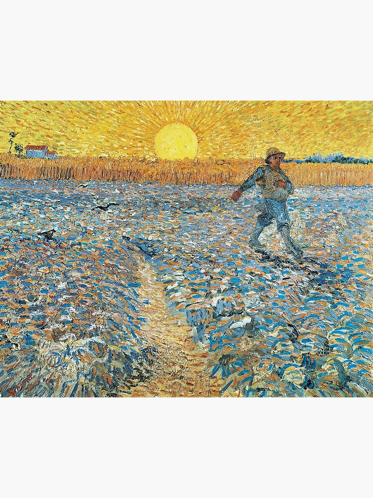 "Van Gogh: Sower at Sunset 1888" Poster for Sale by The Art Collector ...