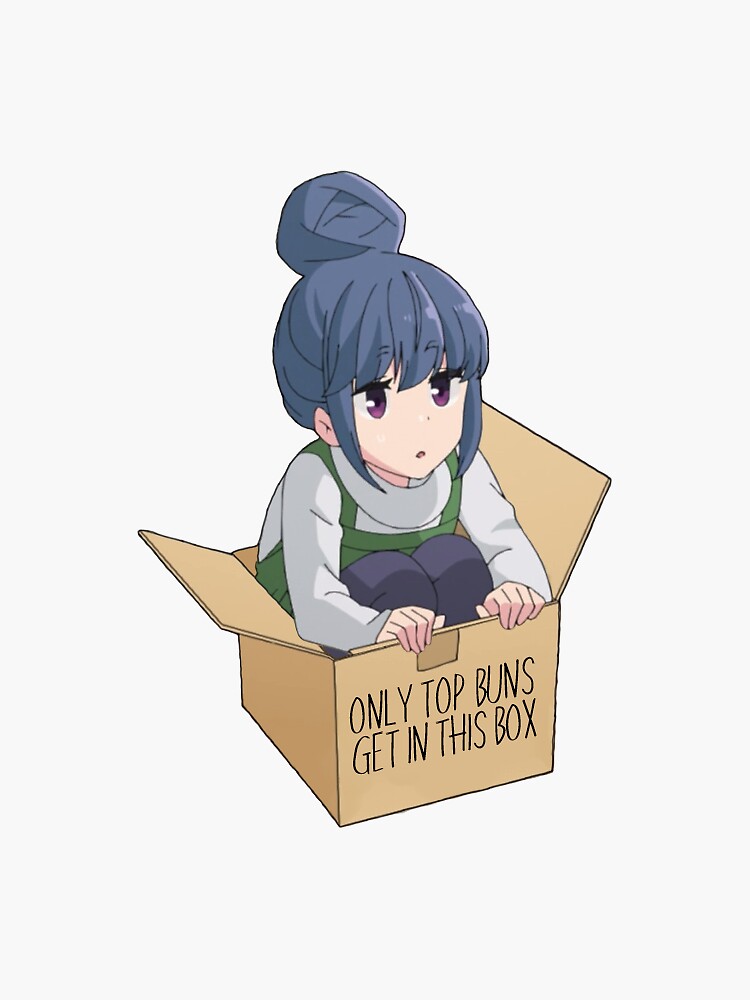 "Yuru Camp - Laid Back Camp - Rin " Sticker by DeadNess | Redbubble