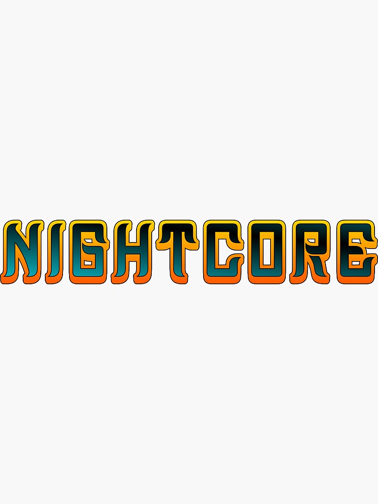 "Nightcore" Sticker for Sale by Dator | Redbubble