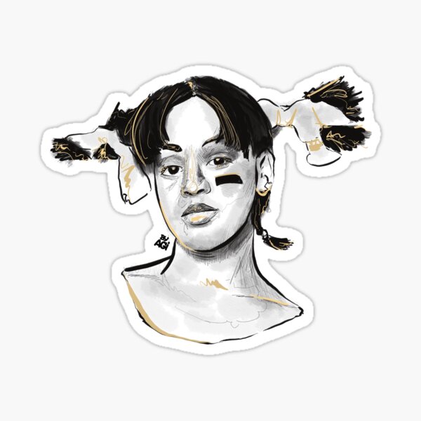 "90s Hip Hop Premium Series - Left Eye" Sticker for Sale by agitated ...