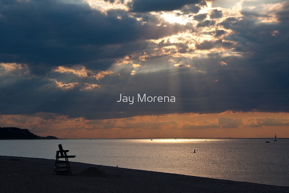 "Light Rays over Long Island Sound from Cedar Beach" by Jay Morena ...