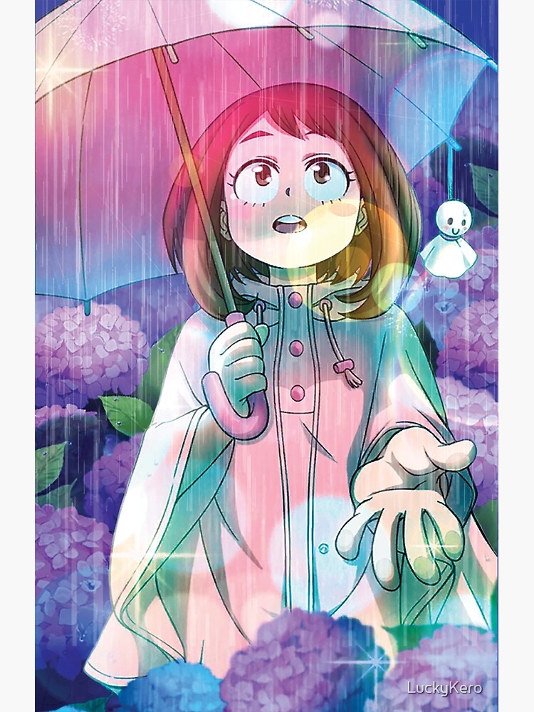 "Uraraka Ochako - Rainy" Poster for Sale by LuckyKero | Redbubble