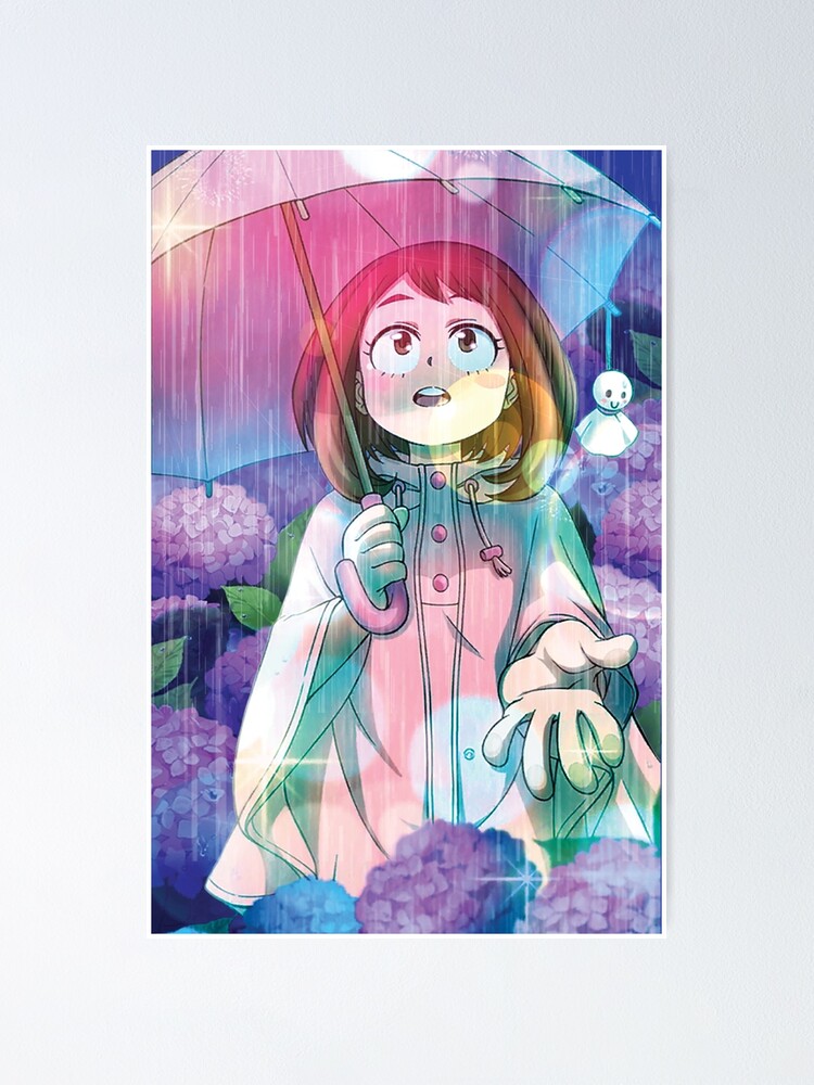 "Uraraka Ochako - Rainy" Poster for Sale by LuckyKero | Redbubble