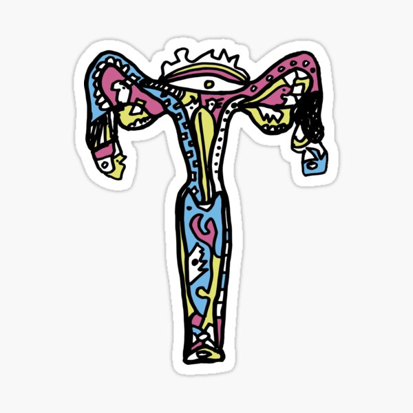 "Uterus" Sticker for Sale by CHOPER | Redbubble