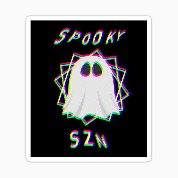 "Spooky Szn 3D Ghost" Sticker for Sale by pottersvoid12 | Redbubble