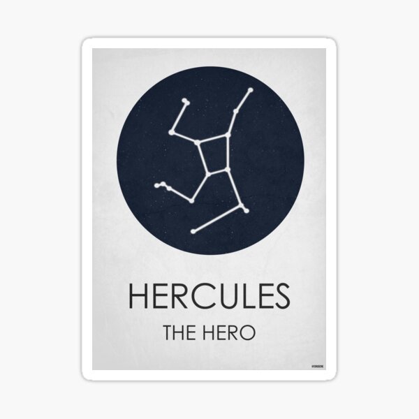 "HERCULES - Constellations " Sticker for Sale by Hydrogene | Redbubble