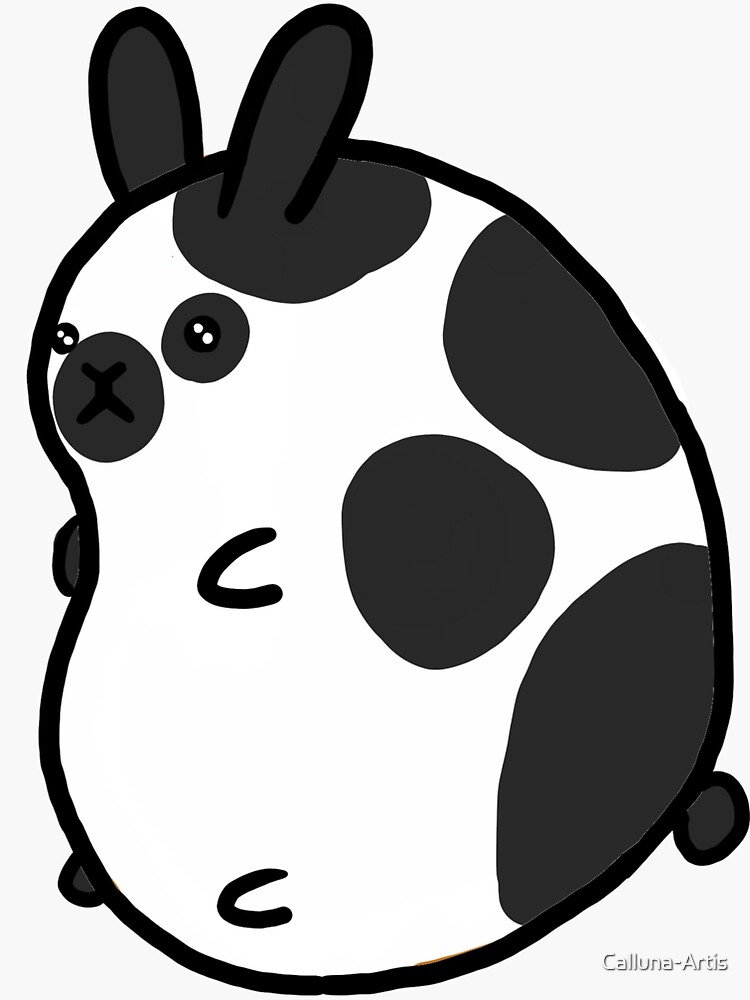 "Oreo the bunny" Sticker for Sale by Calluna-Artis | Redbubble