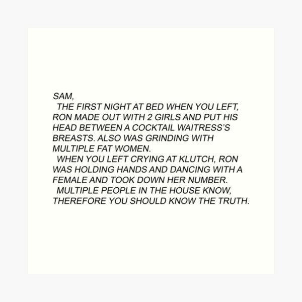 "Jersey Shore The Note" Art Print for Sale by Jillian Henriques | Redbubble