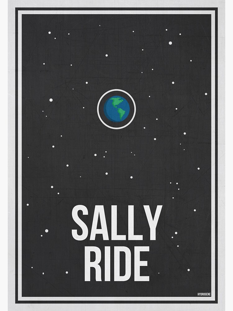 "SALLY RIDE- Women in Science" Sticker by Hydrogene | Redbubble