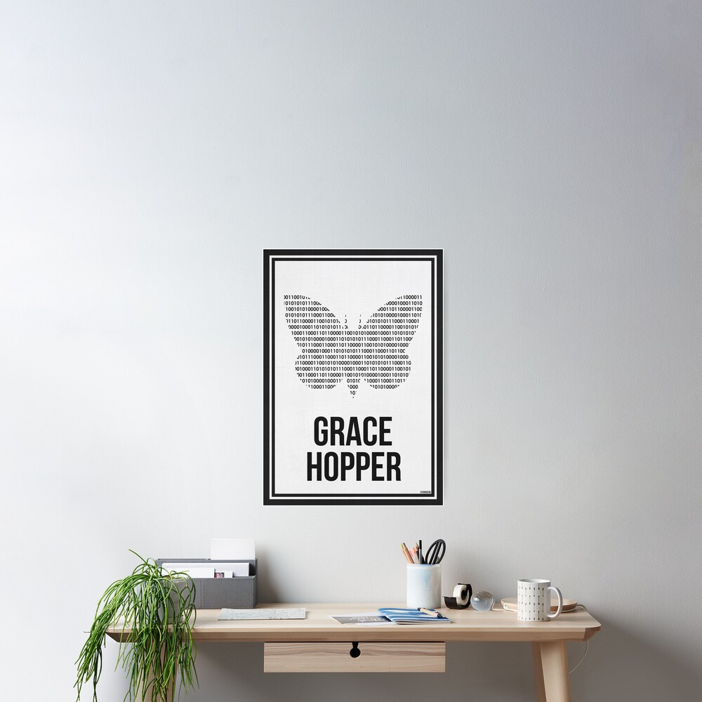 "GRACE HOPPER - Women in Science" Poster for Sale by Hydrogene | Redbubble