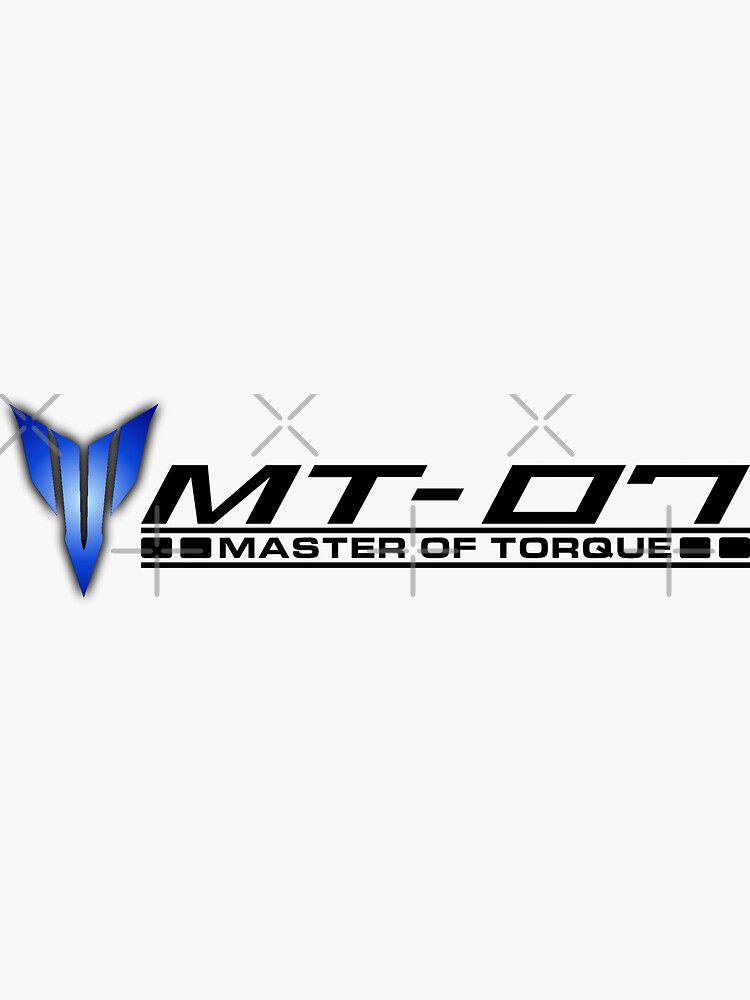 "MT-07 Master of Torque" Sticker for Sale by Frazza001 | Redbubble