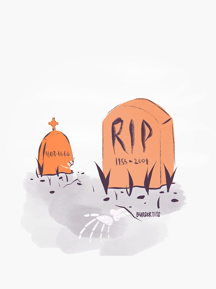 "Rip" Sticker for Sale by BurgerTits | Redbubble
