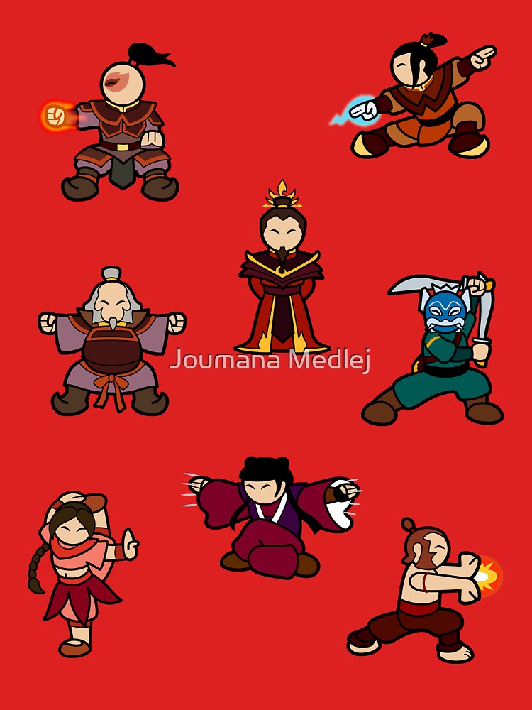 "ATLA Mini Stickers: Fire Nation" T-shirt for Sale by Cedarseed ...