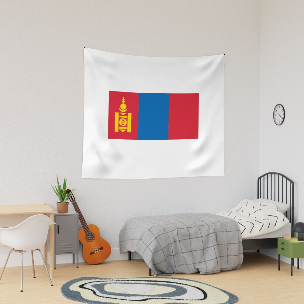 "Flag of Mongolia - Монгол улсын төрийн далбаа " Art Print for Sale by ...